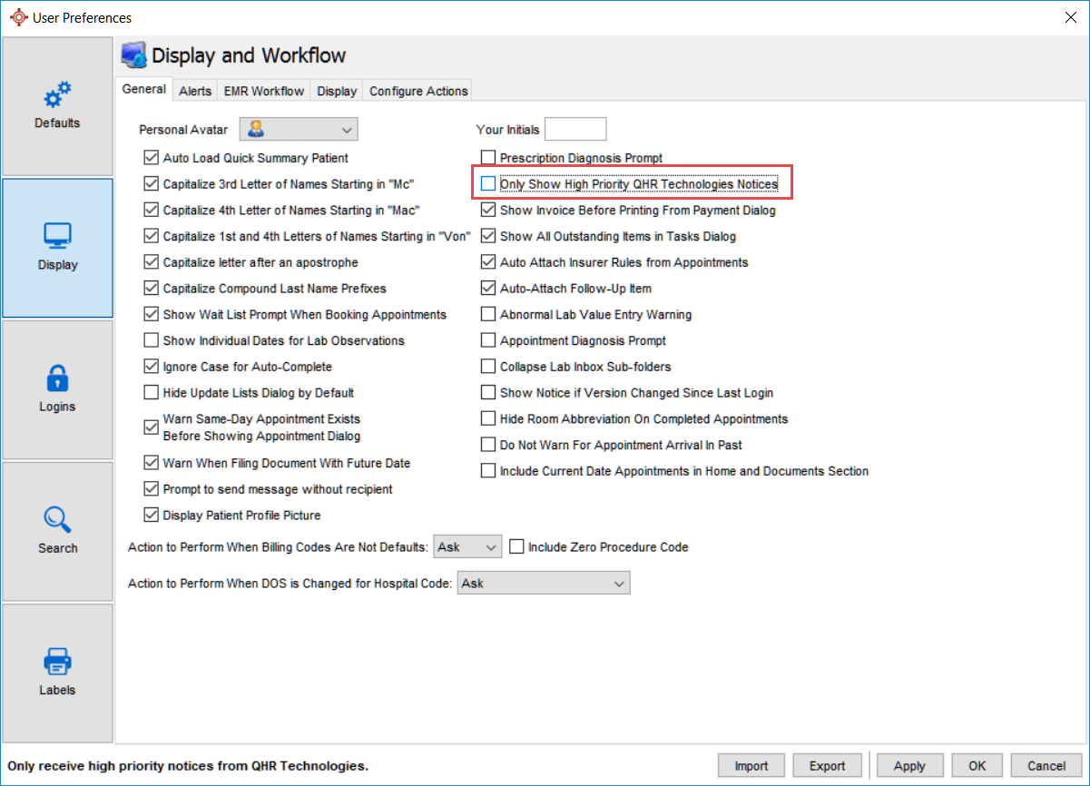 Accuro Mail Notifications
