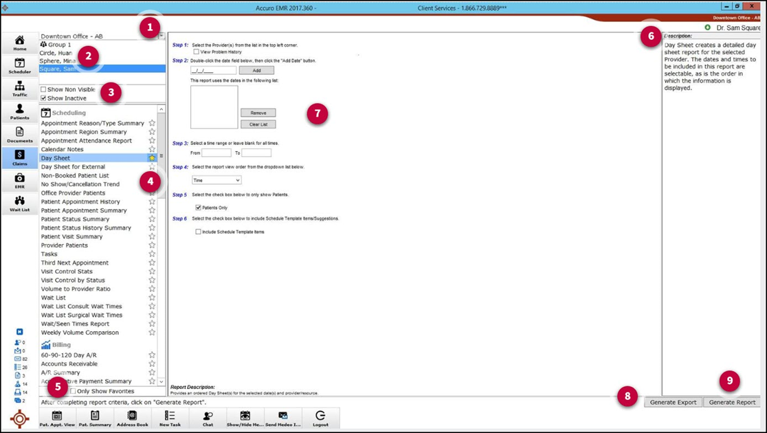 EMR - Built-In Reports