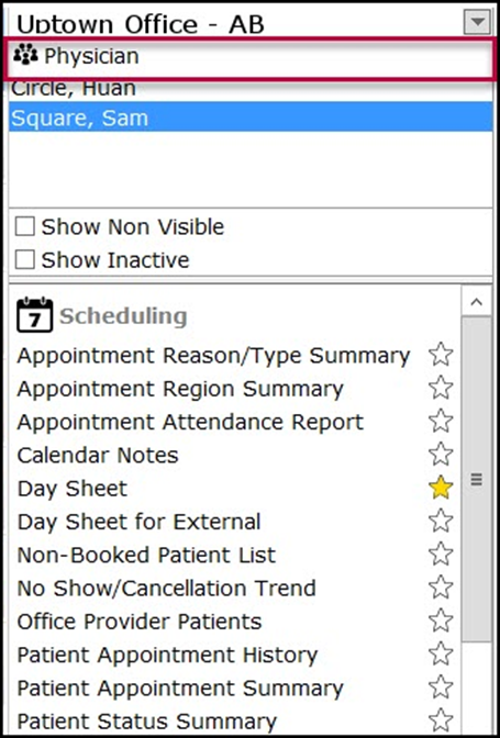 EMR - Built-In Reports