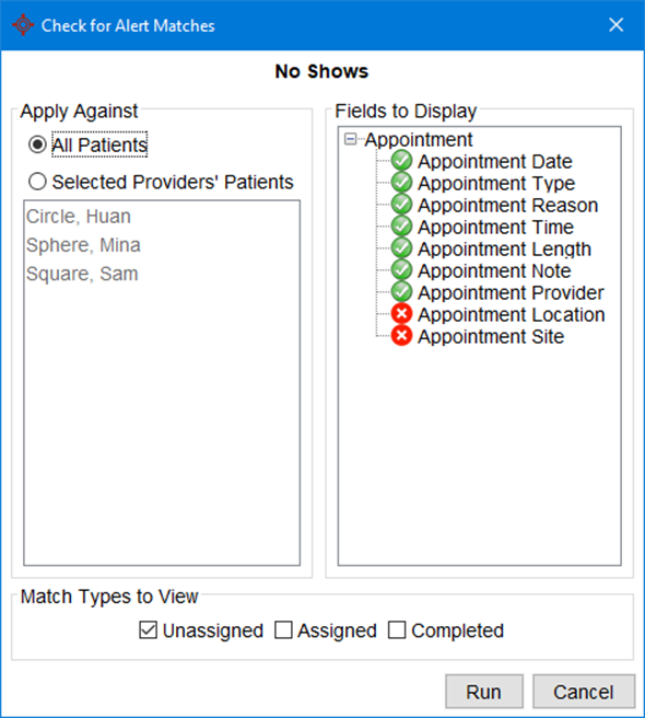 Query Builder - View a List of all Active Patients