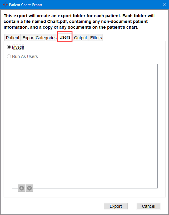 Export - Patient Chart (PDF)