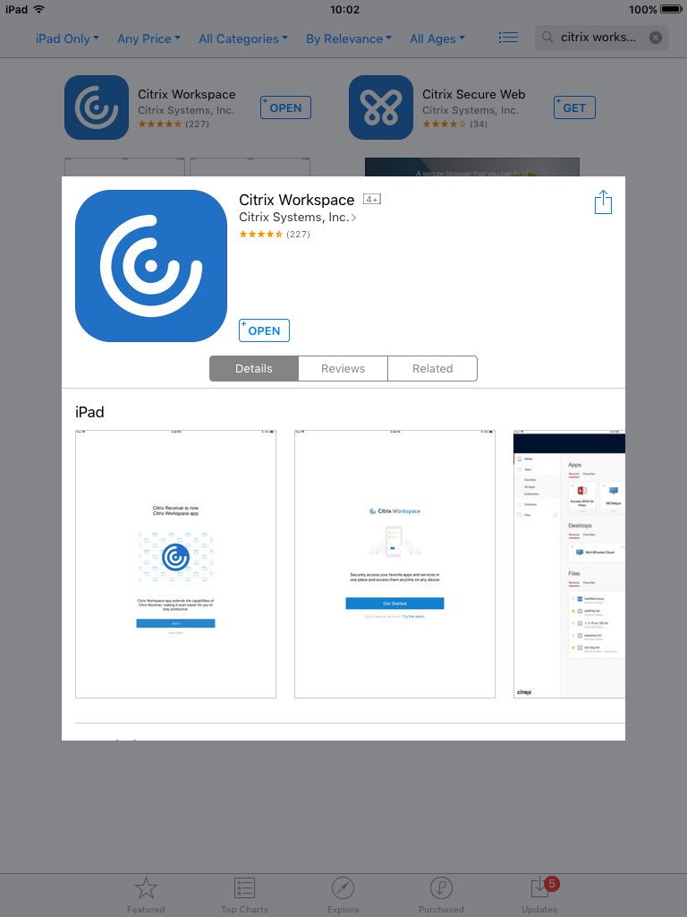 Install - Citrix Workspace for iPhone/iPad