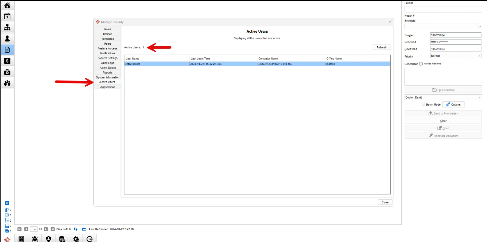 Checking Requirements and Preferred Accuro Settings
