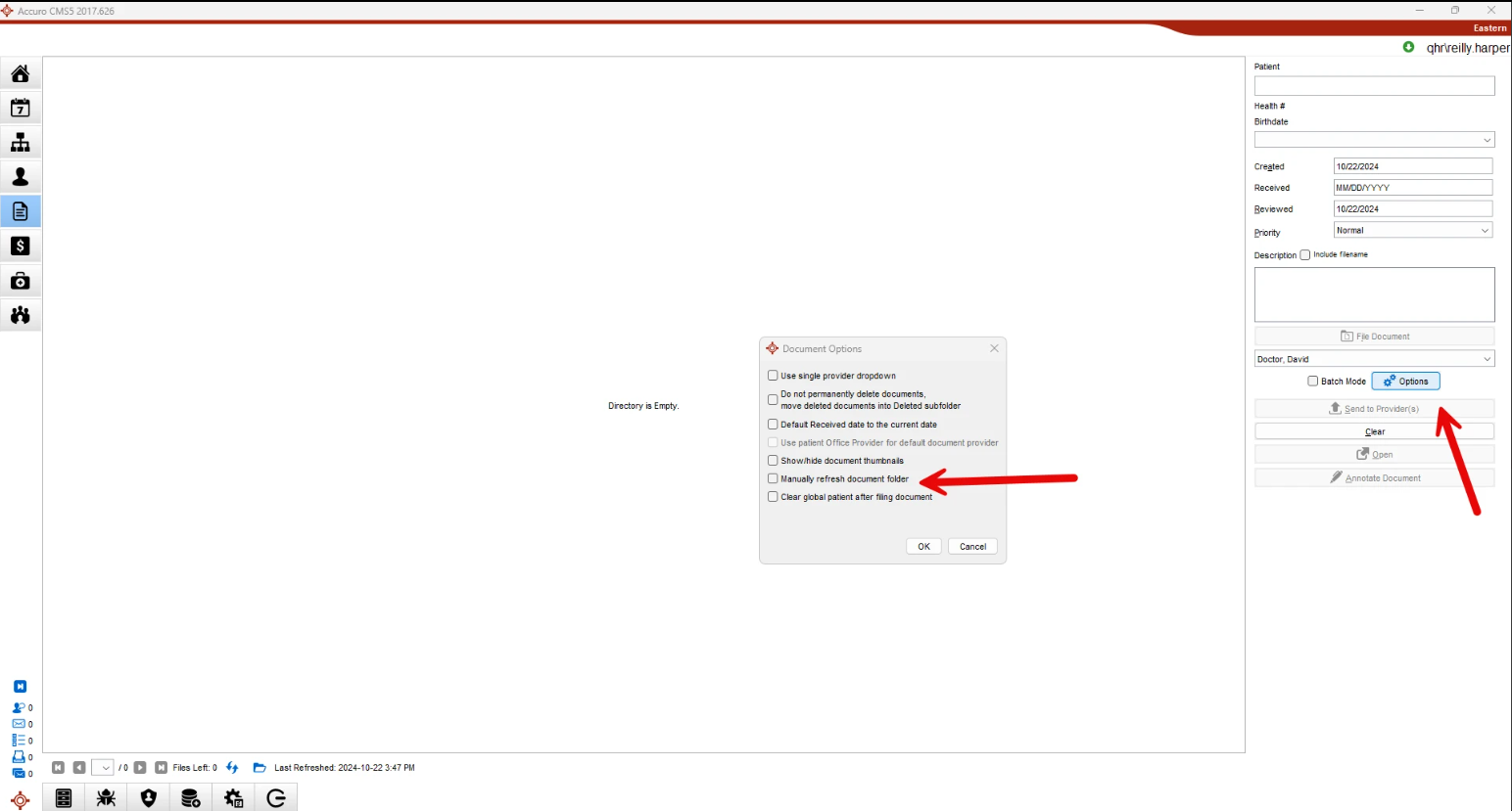 Checking Requirements and Preferred Accuro Settings