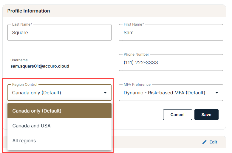 Accuro Admin Centre - Accessing Accuro Outside of Canada