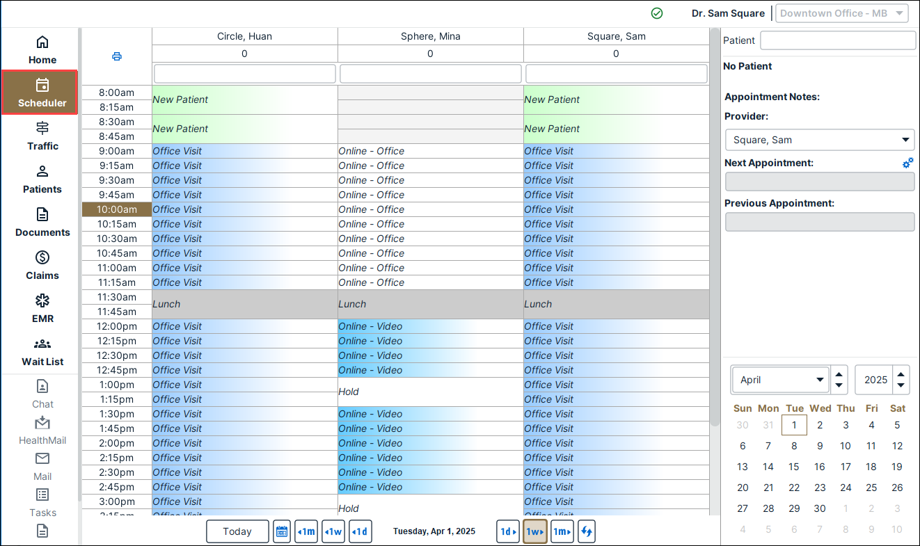 Scheduler - Creating Appointments