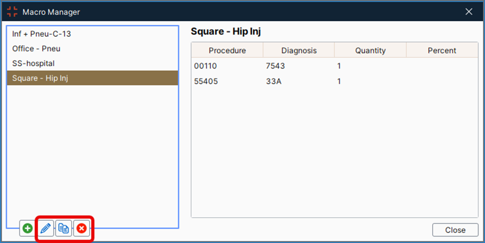 Claims - BC - Billing Macros