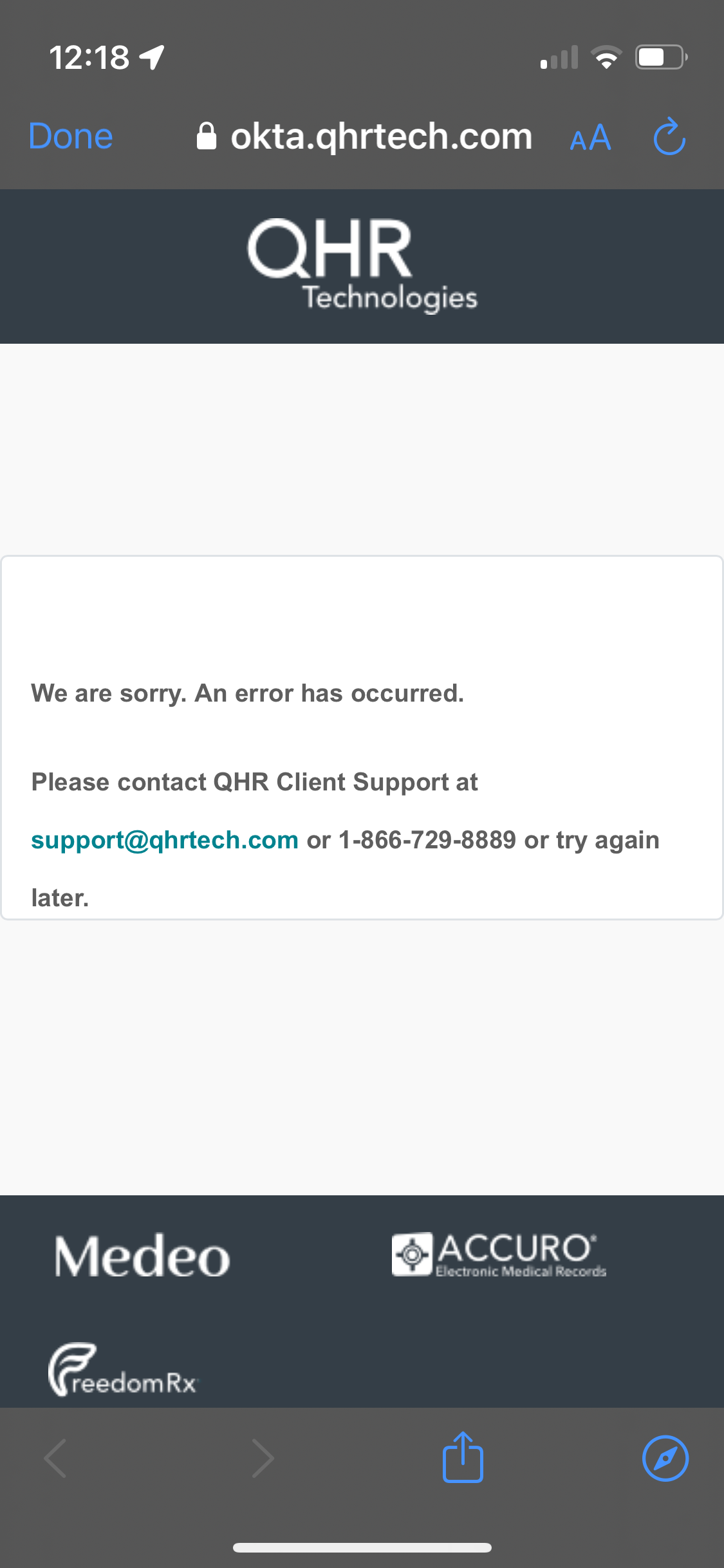 ACCUROgo - Troubleshooting