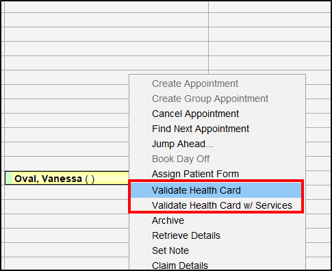 Claims - Ontario - Health Card Validation