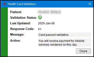 Claims - Ontario - Health Card Validation