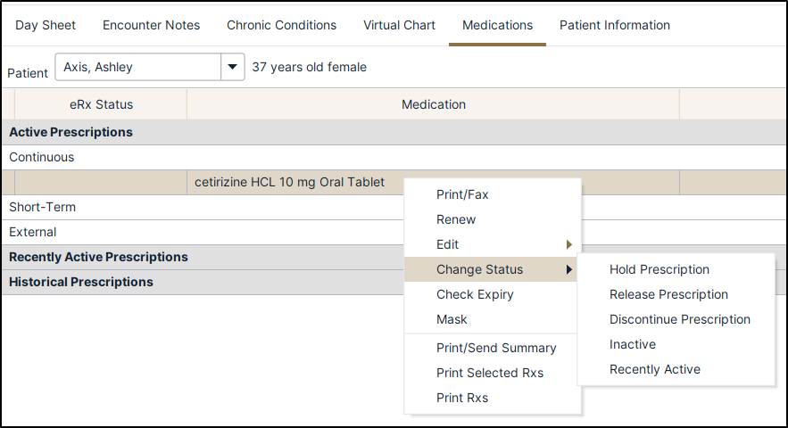 Prescription Management