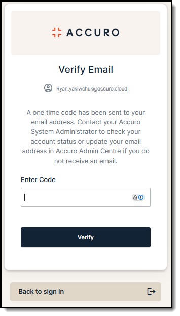 Self-Serve - Accuro ONE ID Password Reset