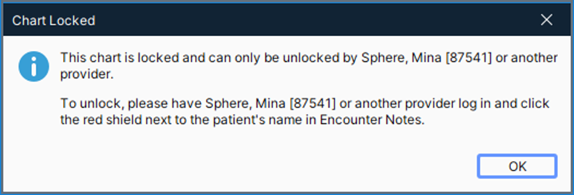 Locking, Unlocking and Masking: Patient Chart, Letters, Notes, and Claims