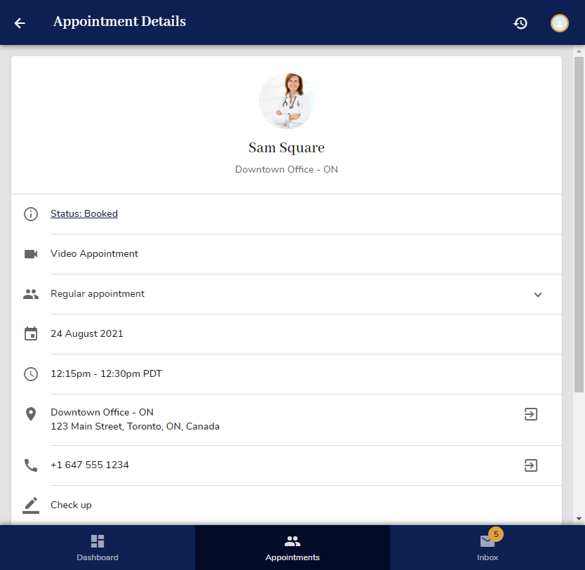 Medeo Patient - How Do I Check My Appointment Time?