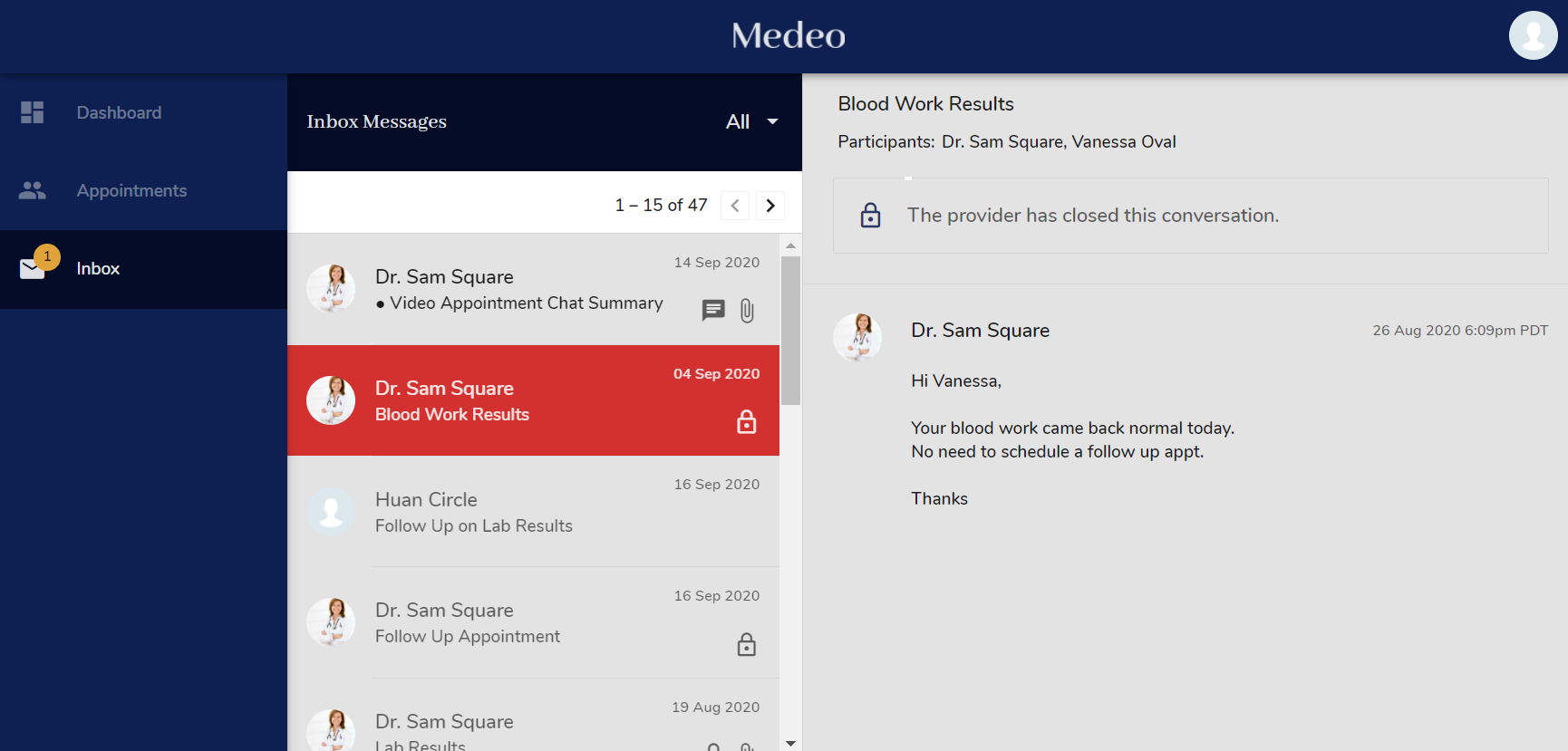 Medeo Patient - How Do I View a Secure Message?